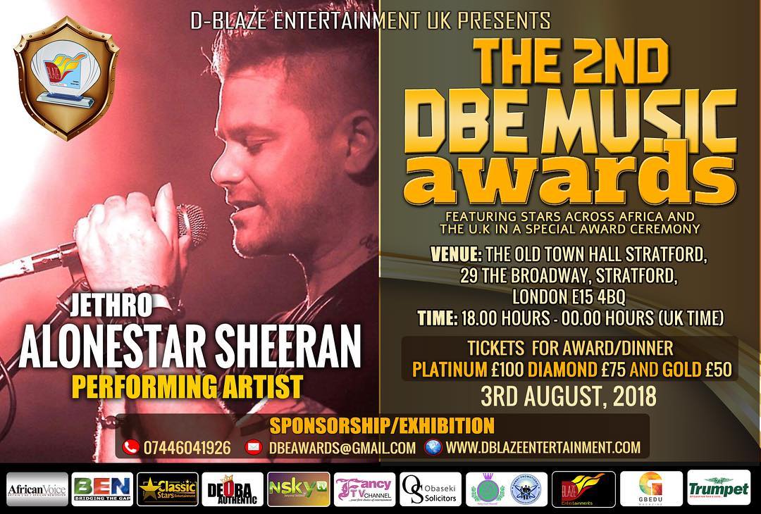 DBE Music Awards 2018” Celebrating stars in music and entertainments ...